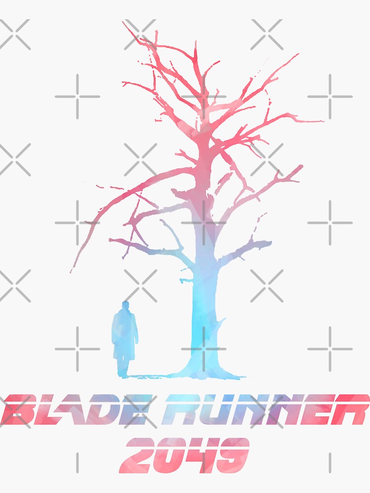 "Blade runner 2049 Tree v2" Sticker by VanHand | Redbubble