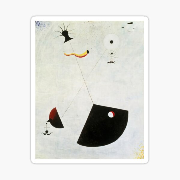 "joan miro style" Sticker for Sale by stevenbar | Redbubble