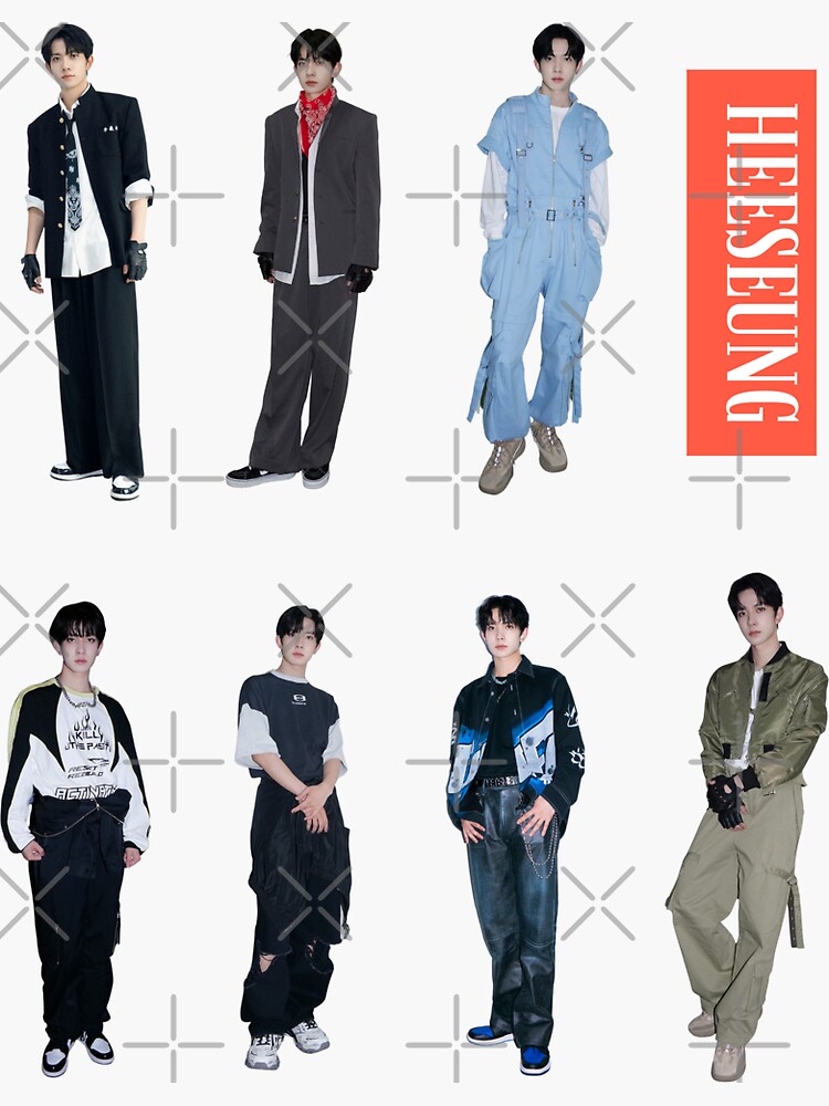 "ENHYPEN Heeseung Enhy-Fashion Manifesto: Day 1 (all in one)" Sticker ...