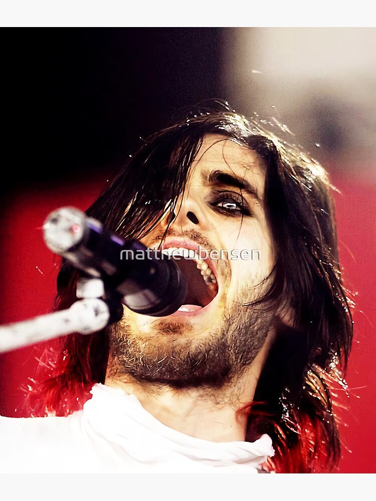 "screaming young leto" Sticker for Sale by matthewbensen | Redbubble