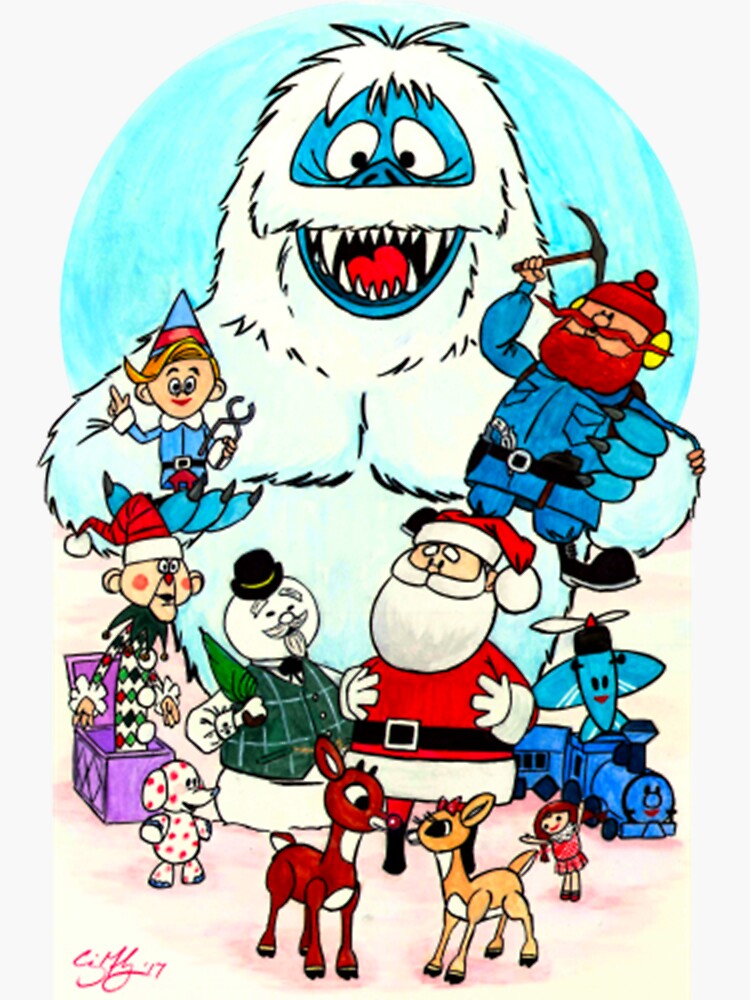 "Rudolph Family Portrai" Sticker for Sale by slillie6o | Redbubble