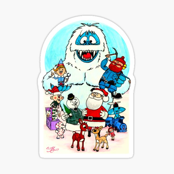 "Rudolph Family Portrai" Sticker for Sale by slillie6o | Redbubble