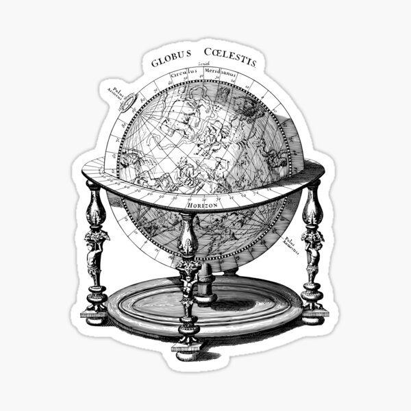 "Globus Coelestis / Ancient Earth Globe" Sticker for Sale by NTGUILTY ...