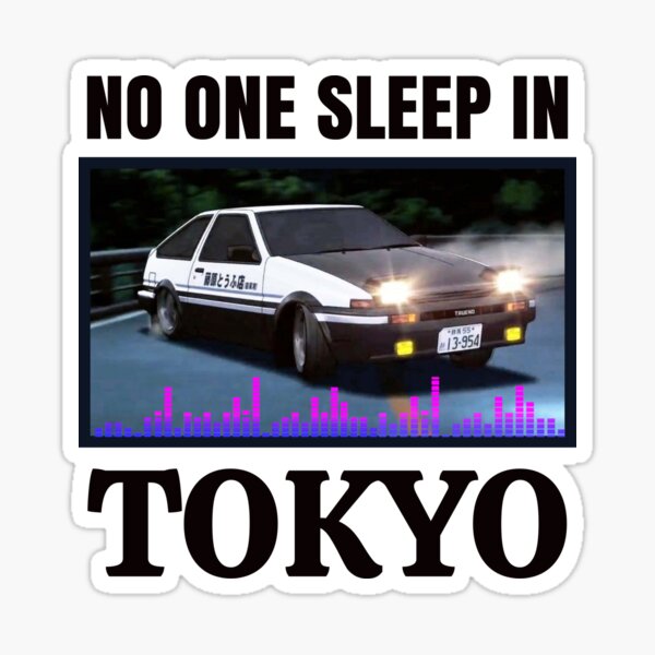 "Initial D" Sticker for Sale by MOTOSHIFT | Redbubble