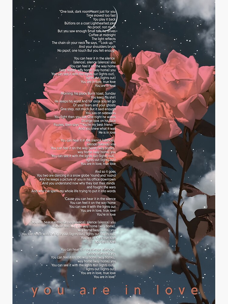 "You Are In Love Taylor Swift - 1989 Rose" Sticker for Sale by ...