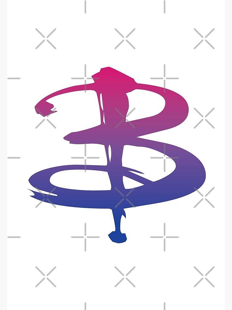 "Bi Pride B Logo - Buffy" Poster by iTheressa | Redbubble