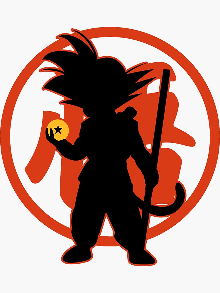 "Little Goku" Sticker for Sale by haibro | Redbubble
