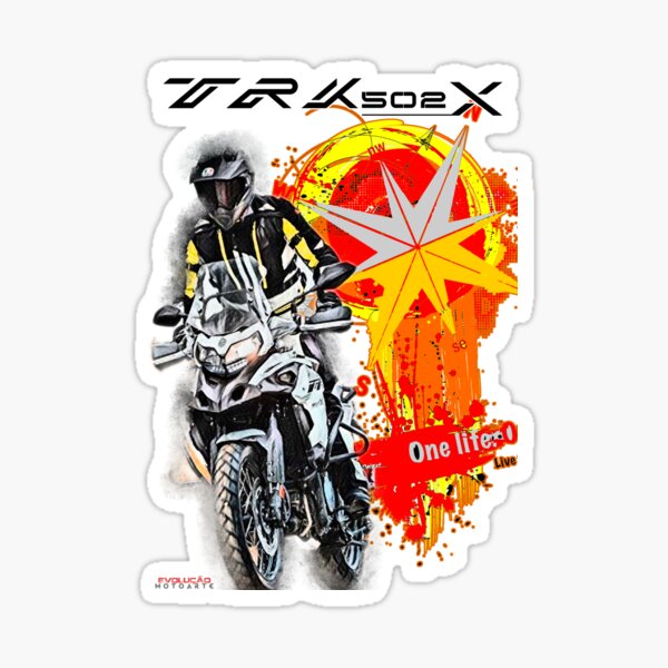 "Benelli TRK 502 X " Sticker for Sale by Evomotoarte | Redbubble