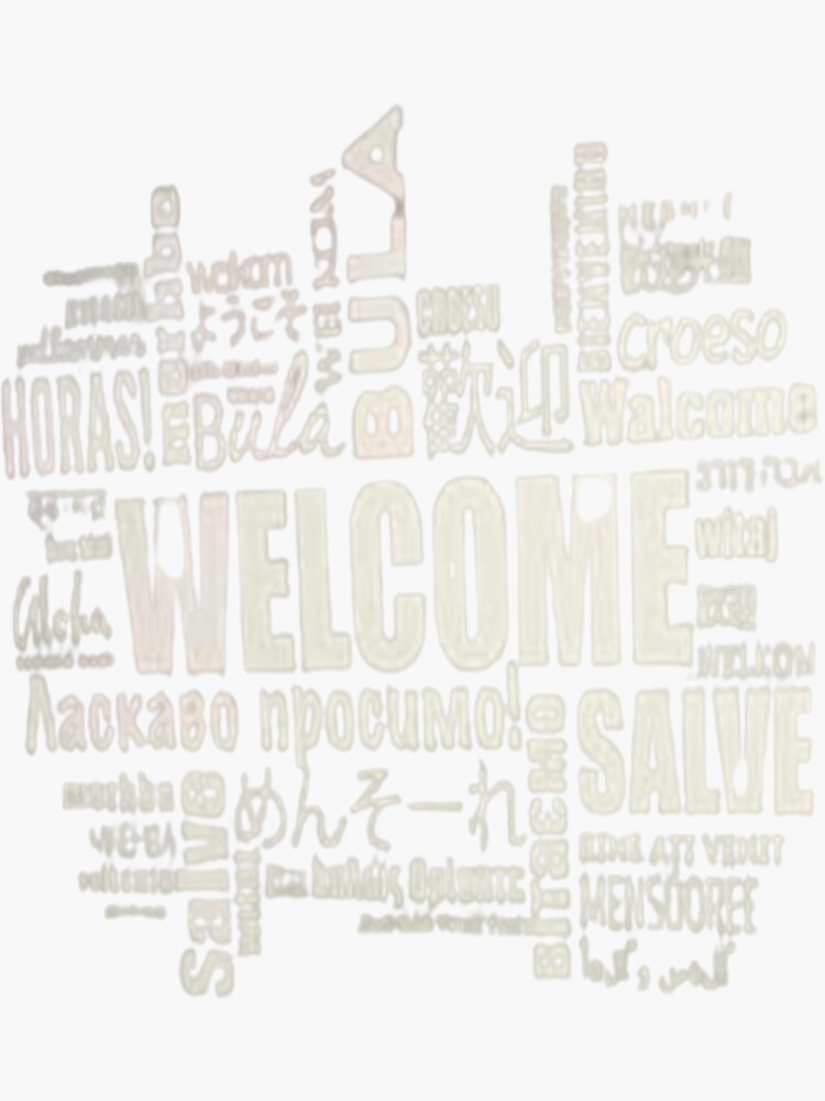 "Greetings, words, different languages" Sticker for Sale by Hassas2016 ...