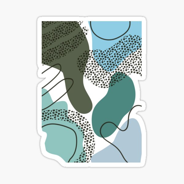 "Organic Shapes - Organic Shapes" Sticker for Sale by Diebuchmoewe ...