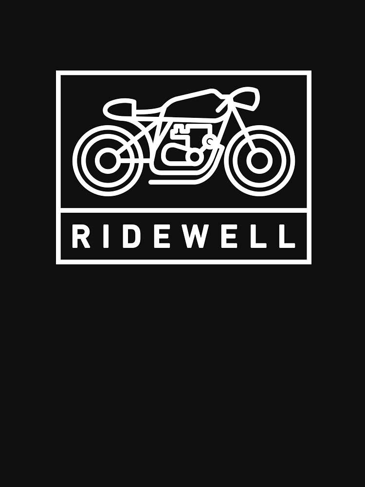 T-shirt « Logo RIDEWELL - Blanc », par ridewell | Redbubble