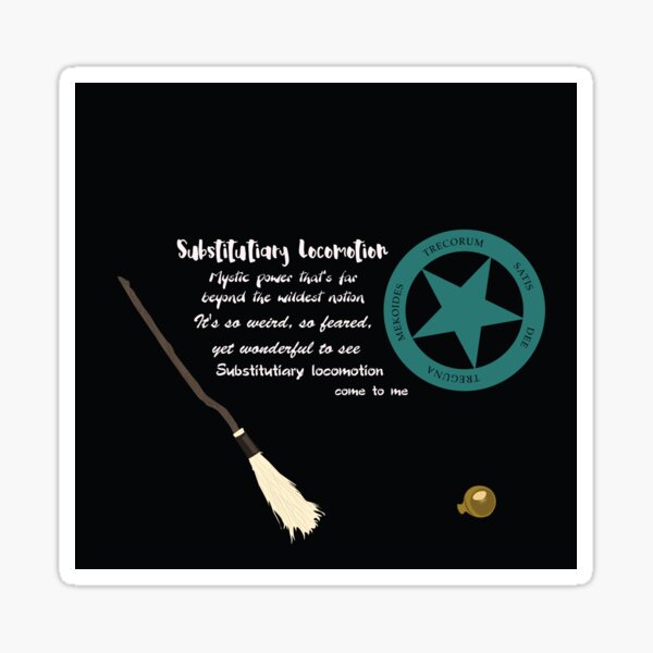 "Substitutiary Locomotion" Sticker for Sale by KeiLeela | Redbubble