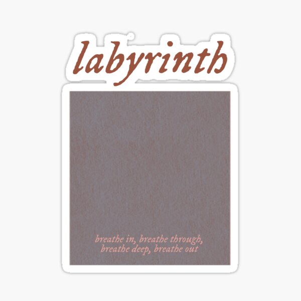 "labyrinth lyric color palette / graphic design" Sticker for Sale by ...