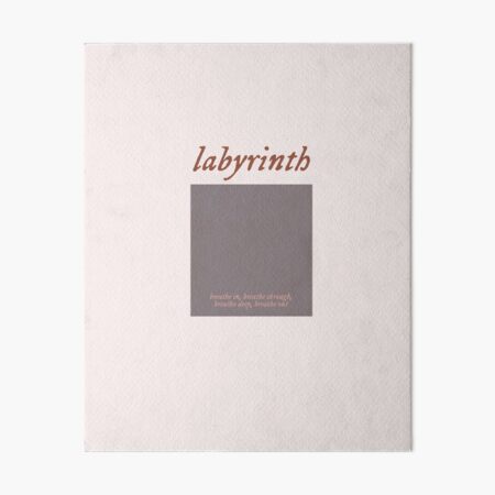 "labyrinth lyric color palette / graphic design" Art Board Print for ...