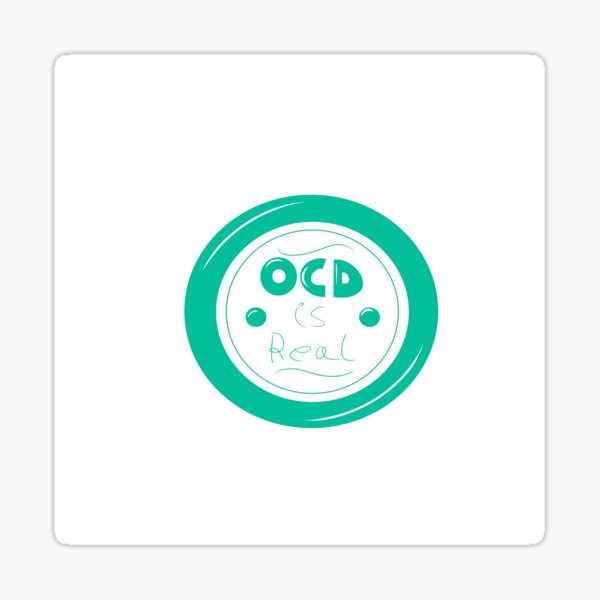 "OCD awareness sticker" Sticker for Sale by Adriacticsea | Redbubble