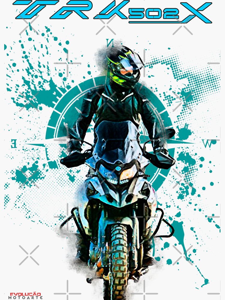 "Benelli TRK 502 X Big Trail" Sticker for Sale by Evomotoarte | Redbubble