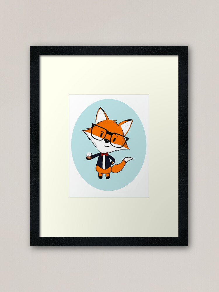 "Dapper Fox" Framed Art Print for Sale by BushyTailedFox | Redbubble