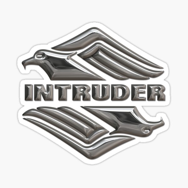 "Intruder Logo 3-2 chrome 1" Sticker for Sale by Intruder-Motor | Redbubble
