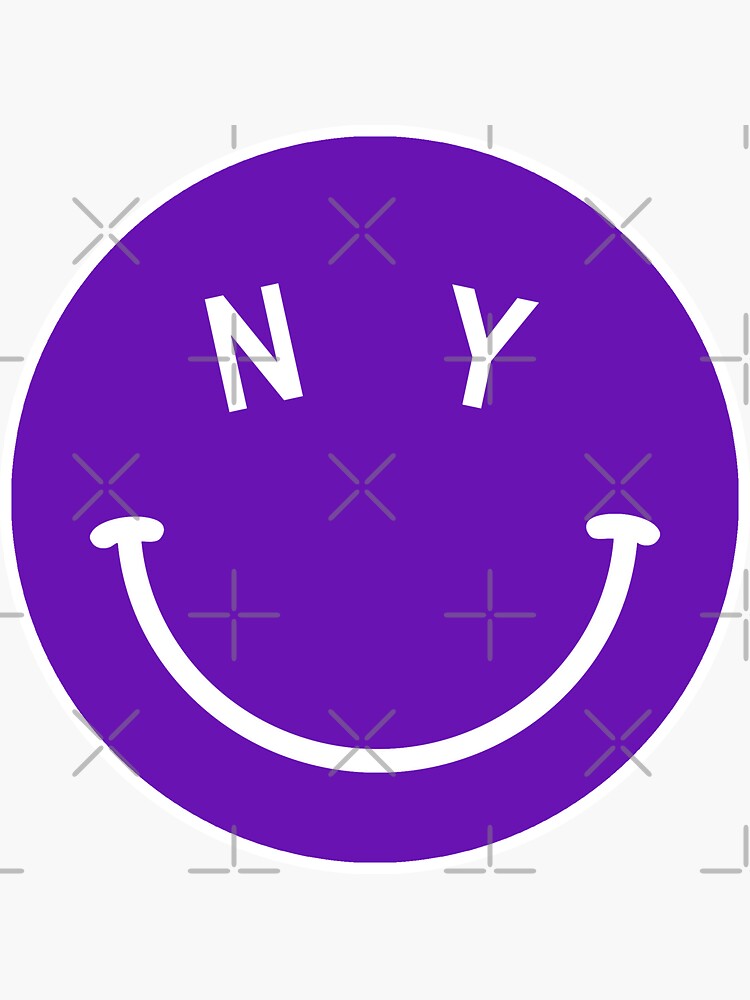 "NYU Happy" Sticker for Sale by martileanne | Redbubble