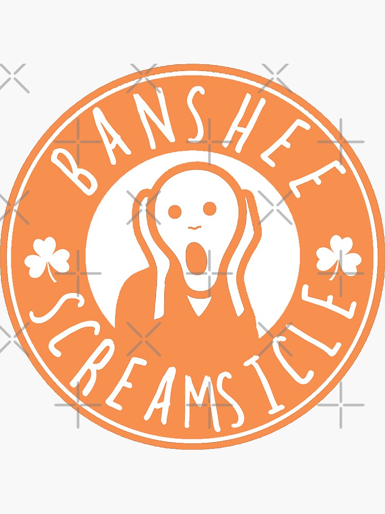 "Banshee Screamsicle Logo" Sticker for Sale by mossemporium | Redbubble