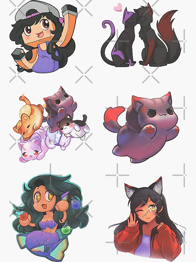 "Aphmau Pack" Sticker for Sale by MatildaMenina | Redbubble