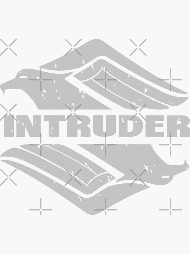 "Intruder logo 3-2 vintage 2" Sticker for Sale by Intruder-Motor ...