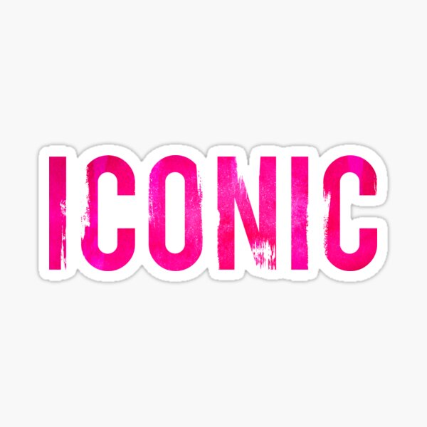 "Iconic" Sticker for Sale by SpilloDesign | Redbubble