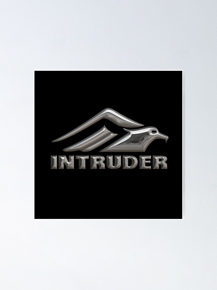 "Intruder Logo 4 chrome right" Poster for Sale by Intruder-Motor ...