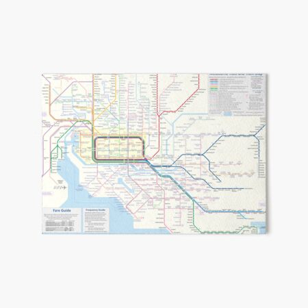 Lámina rígida «Mapa de trenes y tranvías de Melbourne» de Railmaps ...