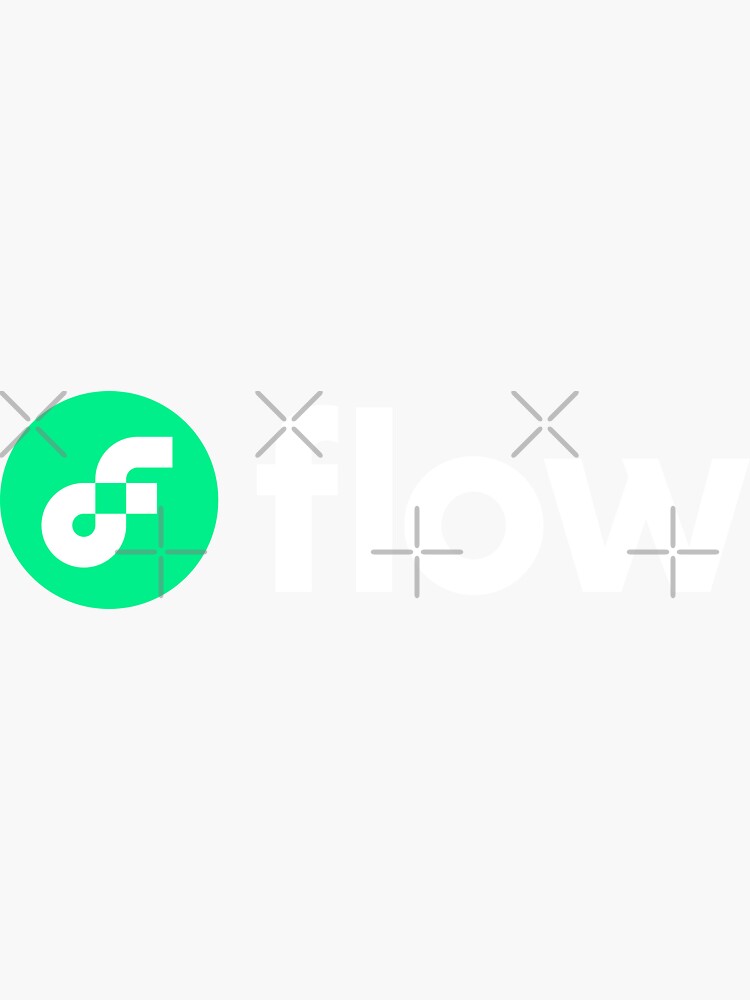 "Flow FLOW Crypto Altcoin - Clean Horizontal Light Green Logo with Text ...