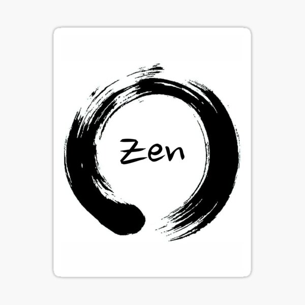 "Zen circle" Sticker for Sale by hinteo | Redbubble