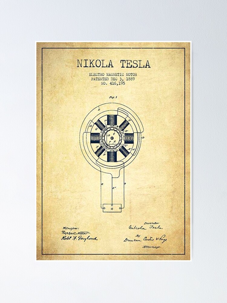 "Nikola Tesla Inventor Shirt" Poster for Sale by talexander0819 | Redbubble