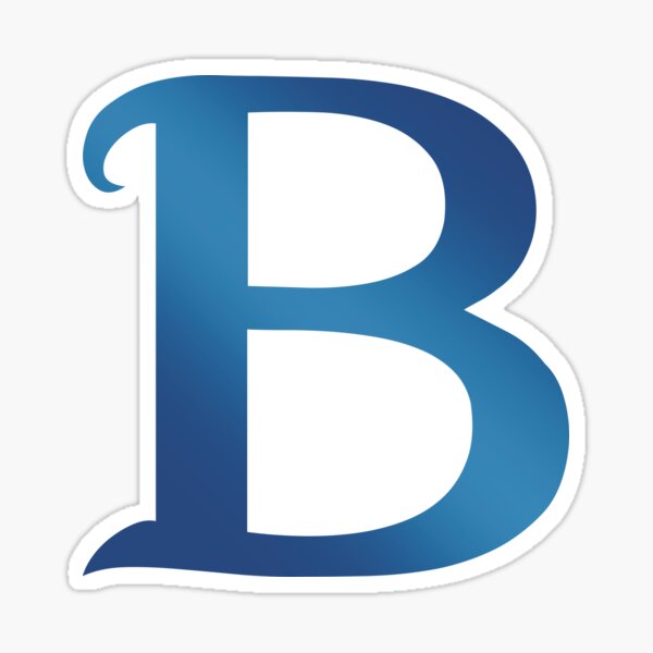 "Capital Letter B in blue" Sticker for Sale by maywinterfox | Redbubble