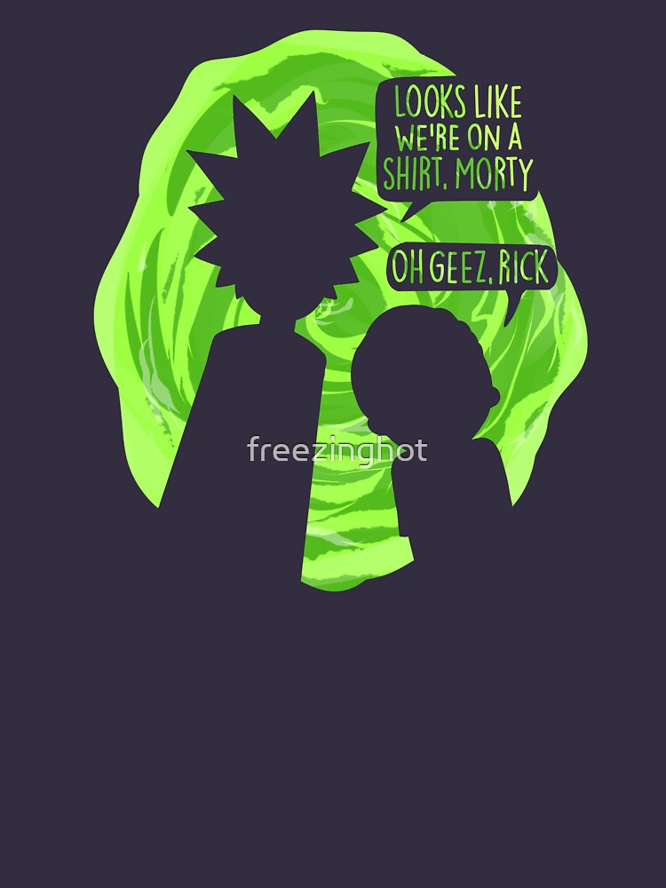 "Oh Geez Rick" T-shirt for Sale by freezinghot | Redbubble ...