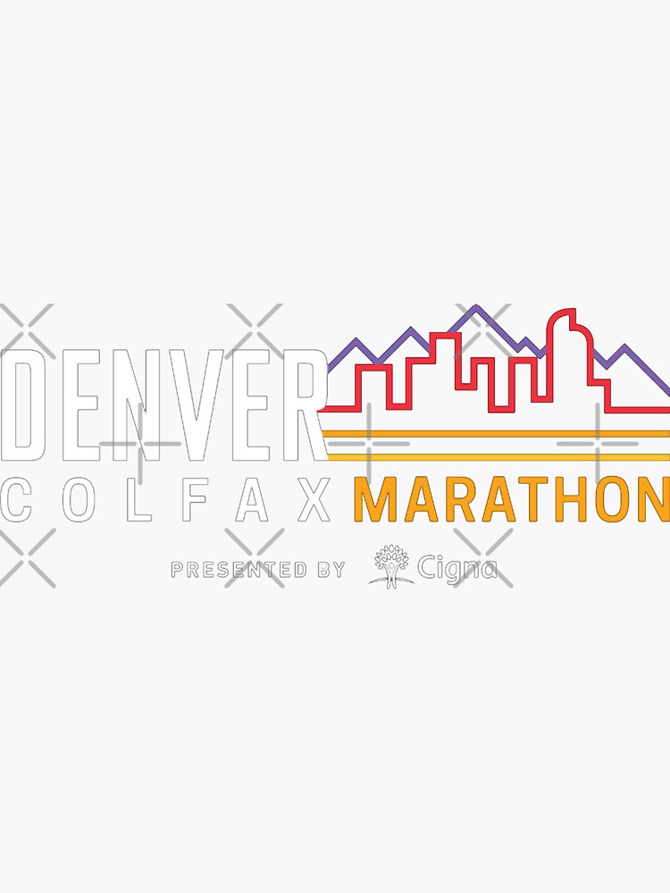 "Denver Marathon" Sticker for Sale by togoisback | Redbubble
