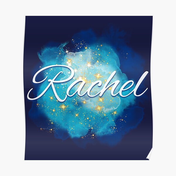 "Rachel, Stars and Watercolor" Poster for Sale by faithtfoster | Redbubble