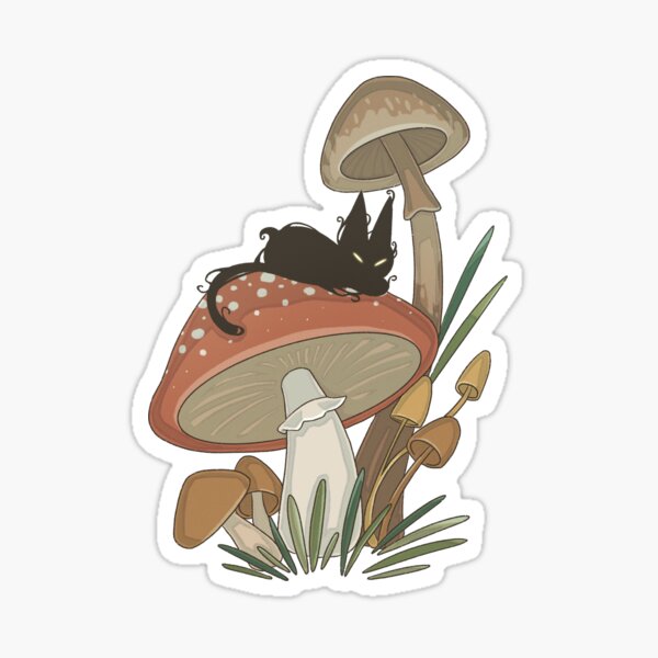 "Shadow Cat 2" Sticker for Sale by franeridart | Redbubble