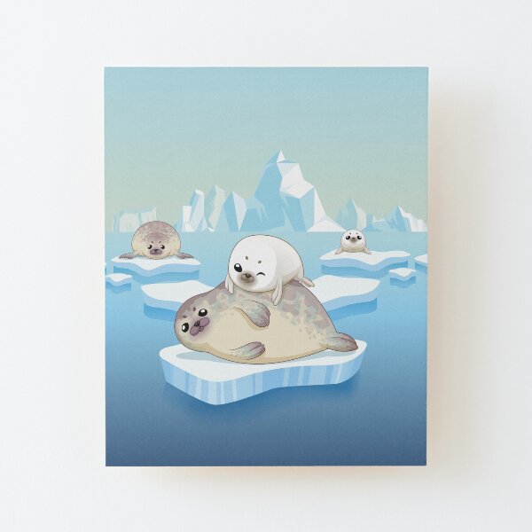 Lámina montada «Lindo diseño de personajes de dibujos animados de la ...