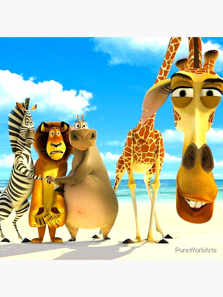 "MADAGASCAR" Sticker for Sale by PureWorkArts | Redbubble