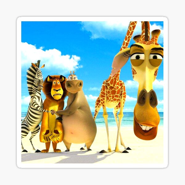 "MADAGASCAR" Sticker for Sale by PureWorkArts | Redbubble