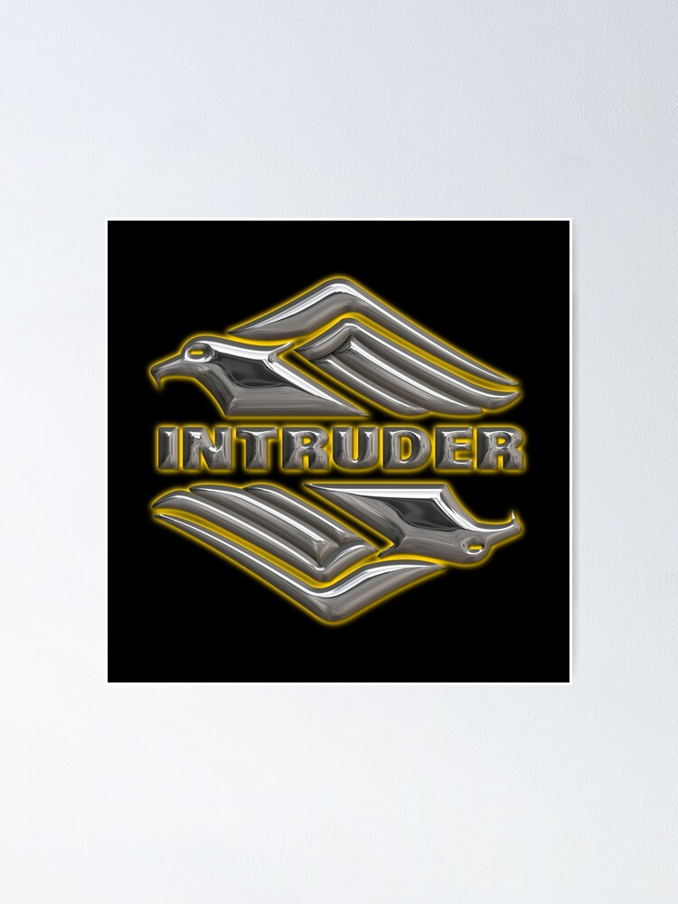 "Intruder Logo 3-2 chrome yellow" Poster for Sale by Intruder-Motor ...