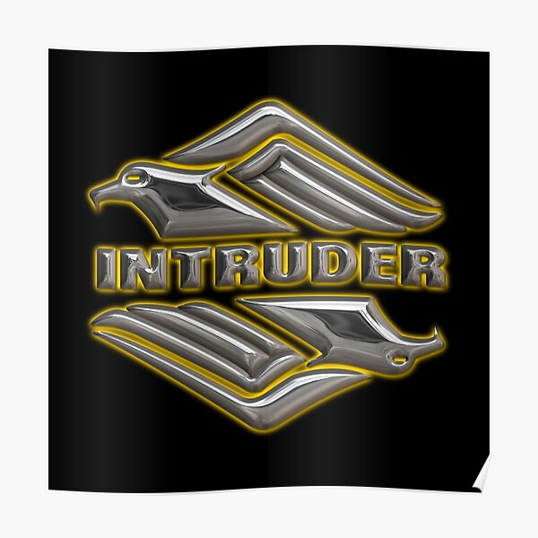 "Intruder Logo 3-2 chrome yellow" Poster for Sale by Intruder-Motor ...