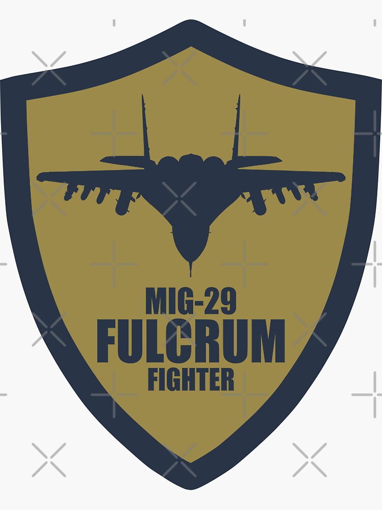 "MIG-29 Fulcrum Patch" Sticker for Sale by StrongVlad | Redbubble