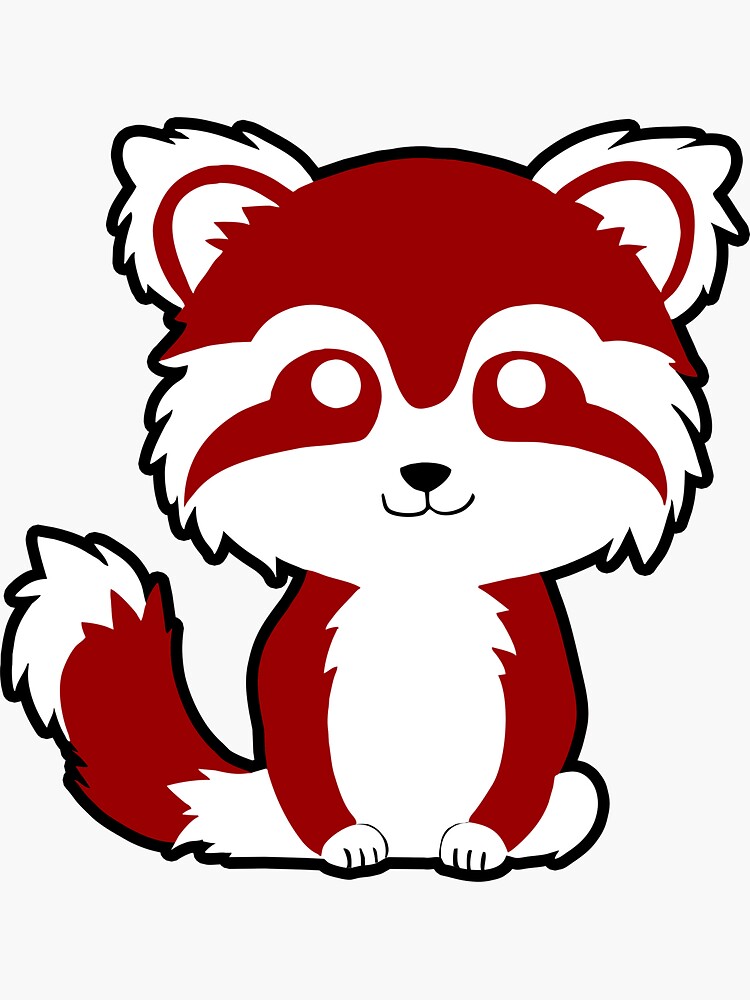 "Happy Red Panda " Sticker for Sale by LuliandFriends | Redbubble