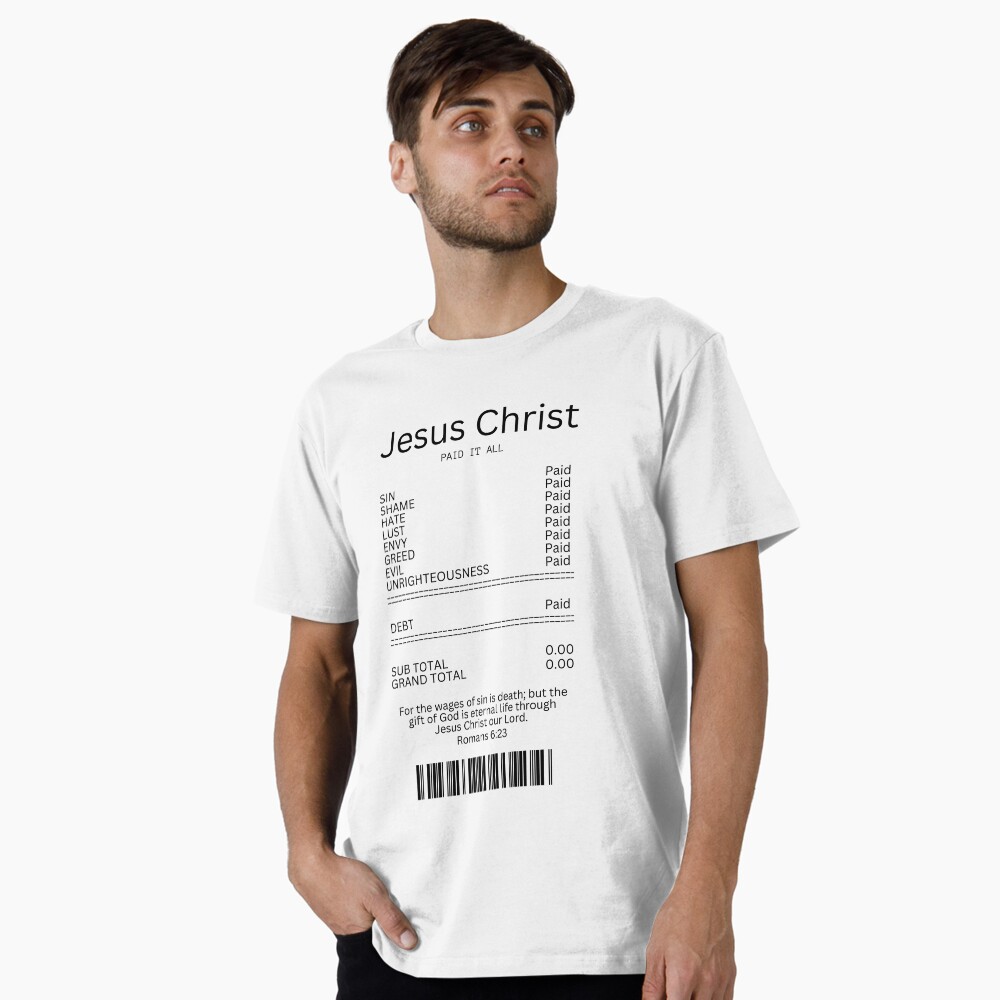 "Salvation receipt | Jesus paid it all" Poster for Sale by ...