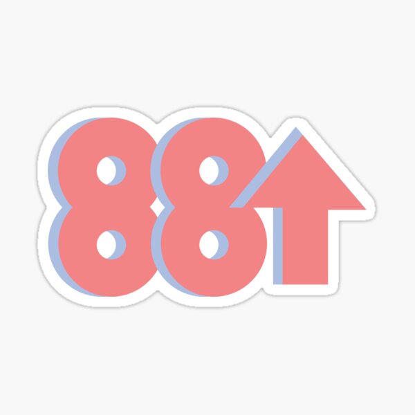 "88" Sticker for Sale by illustrassimo | Redbubble