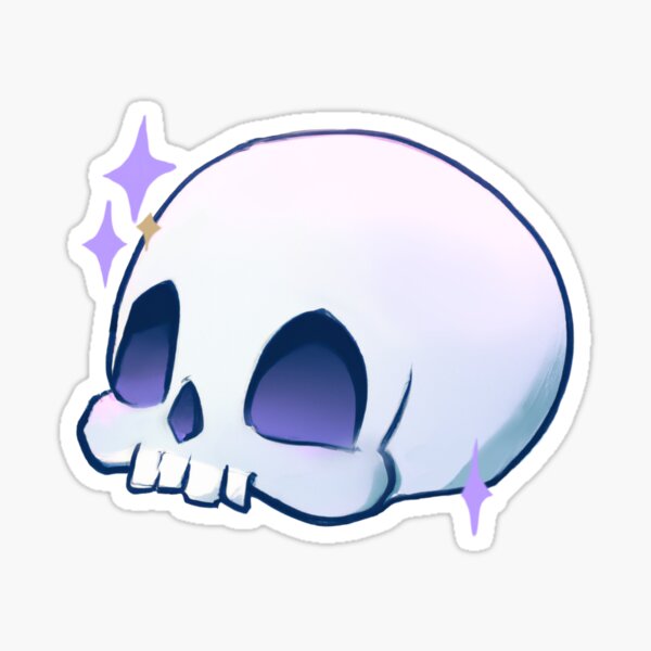 "Cute Skull" Sticker for Sale by hanlyeon | Redbubble