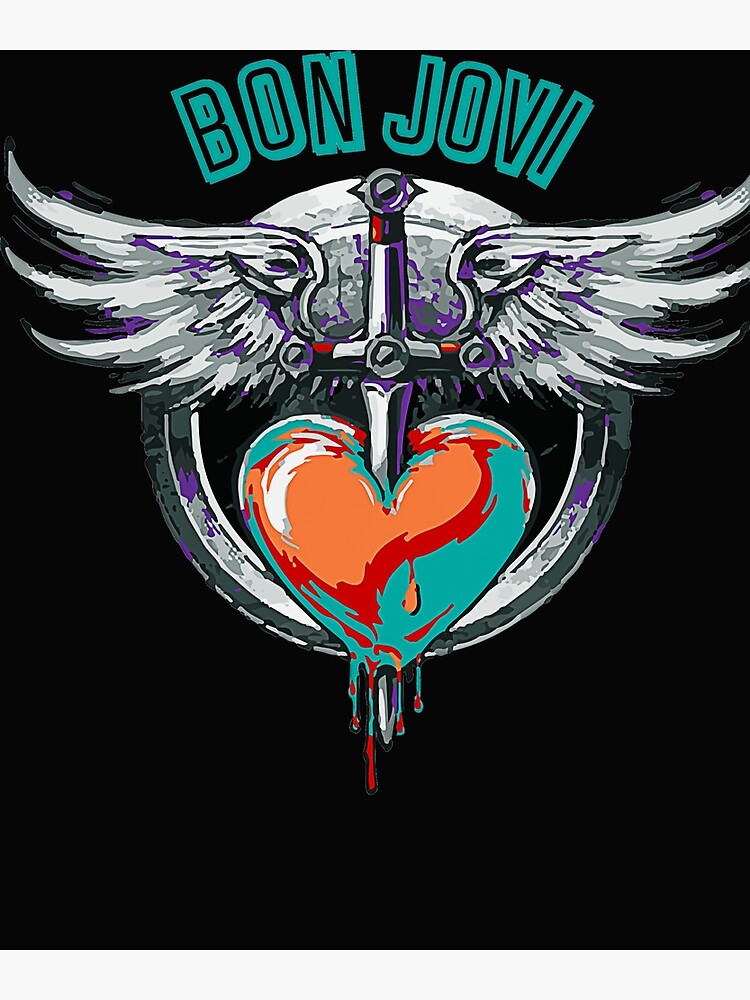 "Bon Jovi Logo " Poster for Sale by MelanieKretsch | Redbubble