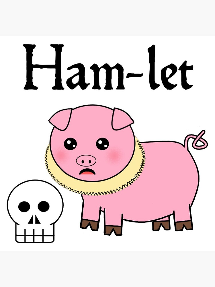 "Hamlet the Pig" Greeting Card for Sale by Bibliobeque | Redbubble