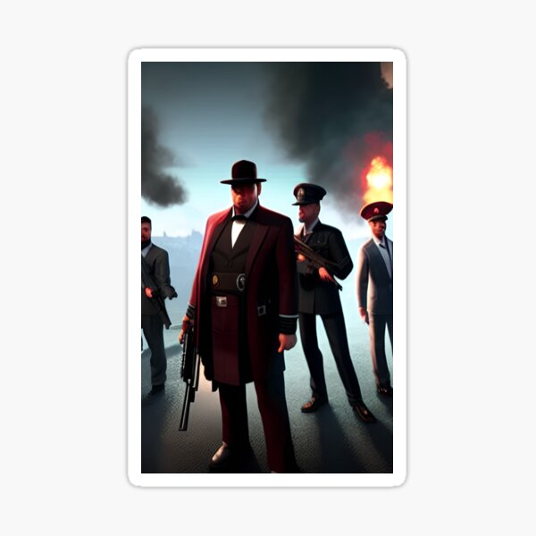 "Mafia" Sticker for Sale by ZvezdanArt | Redbubble